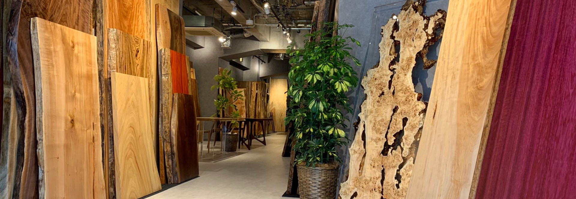 一枚板テーブル 横浜ギャラリー-ATELIER MOKUBA